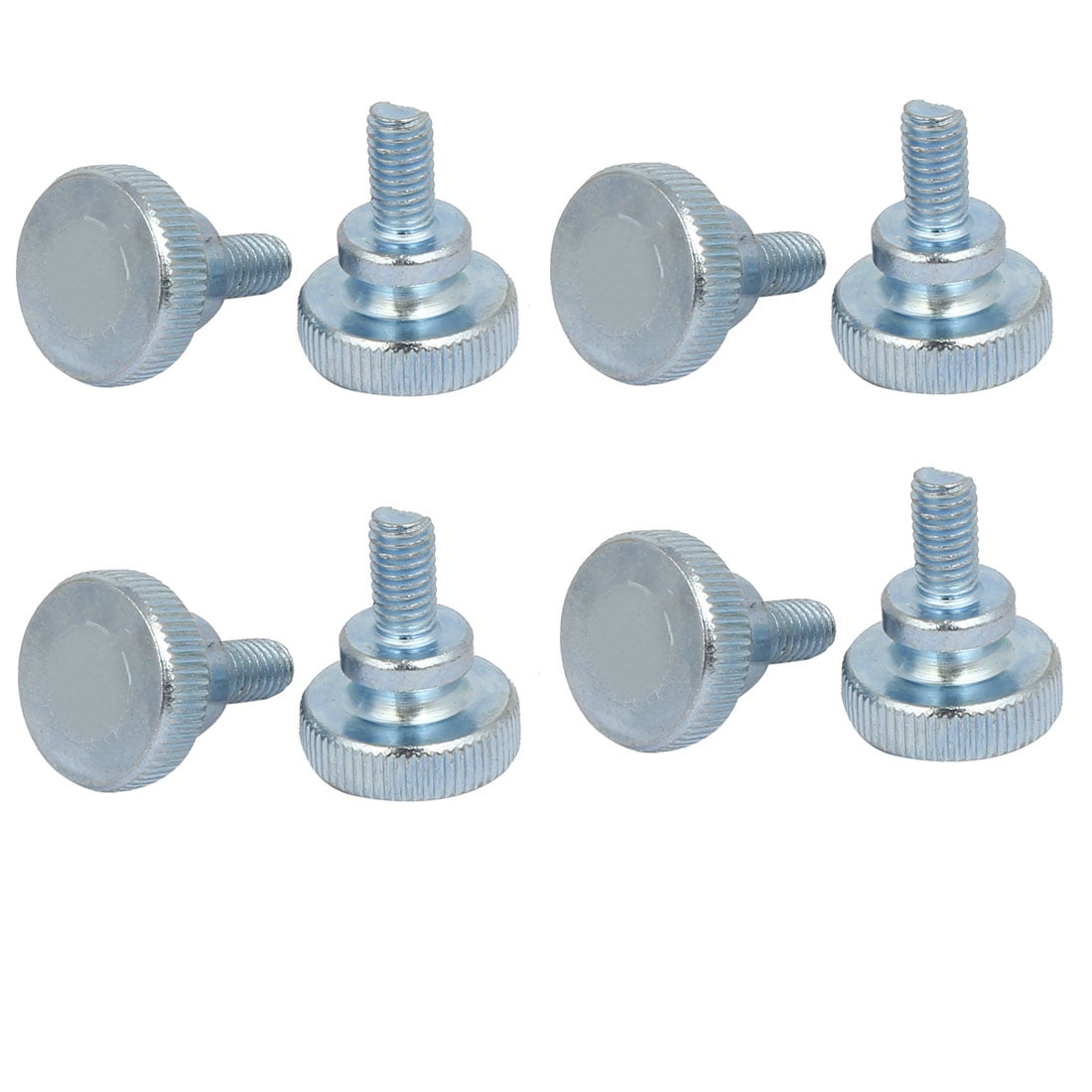 Unique BargainsM6x12mm Flat Knurled Head Fully Threaded Thumb Screws ...