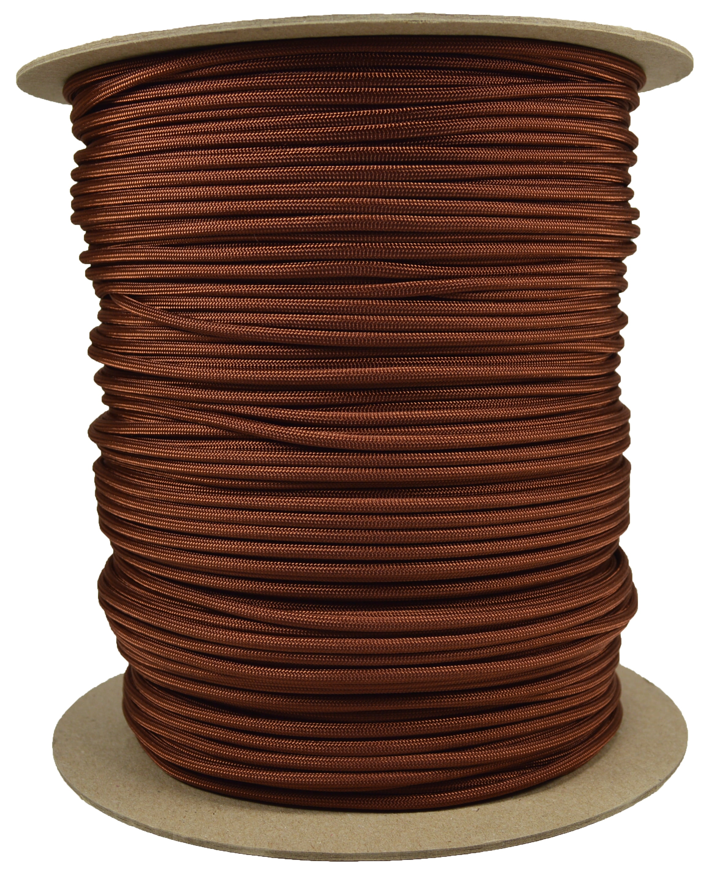 Chocolate Brown 750 Type IV Cord 11 Strand Paracord - 1000 Foot Spool ...