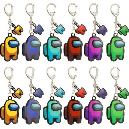 12pcs Crewmate Game Keychains for Among Us Game Fan Kids Adults ...