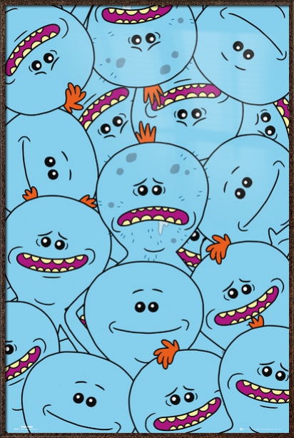 Rick And Morty - Framed TV Show Poster / Print (Mr. Meeseeks) (Size: 24 ...