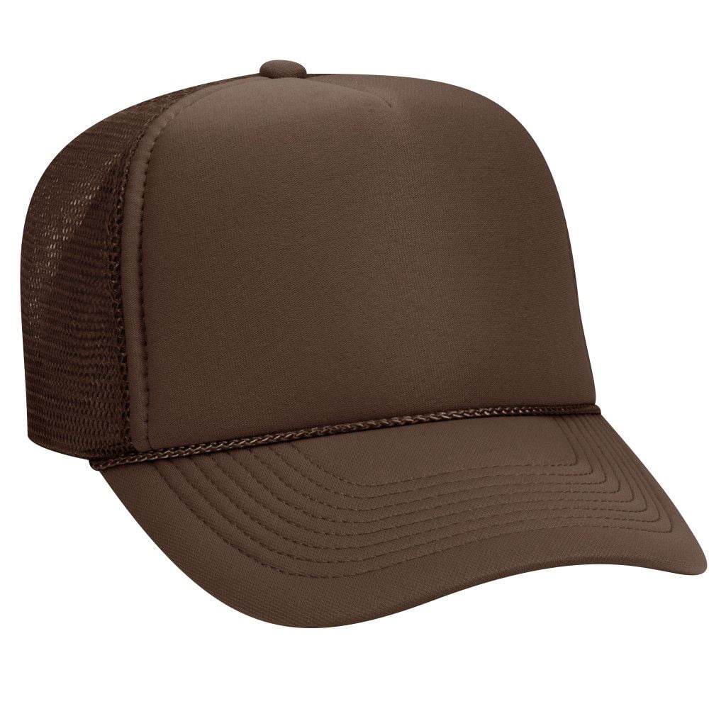 OTTO Polyester Foam Front 5 Panel Pro Style Mesh Back Trucker Hat OTTO Polyester Foam Front 5 Panel Pro Style Mesh Back Trucker Hat