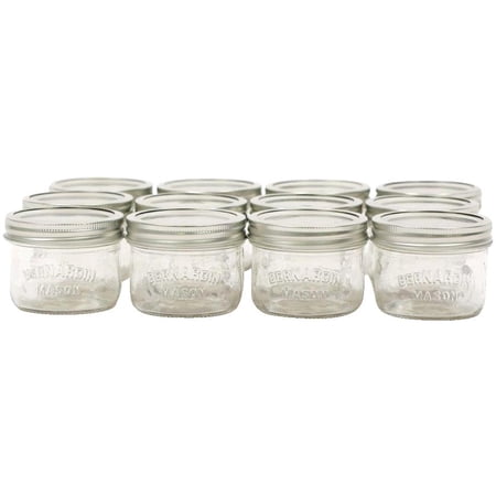 Wide Mason Jars with Lids - 250 ml, 12 Pack | Walmart Canada