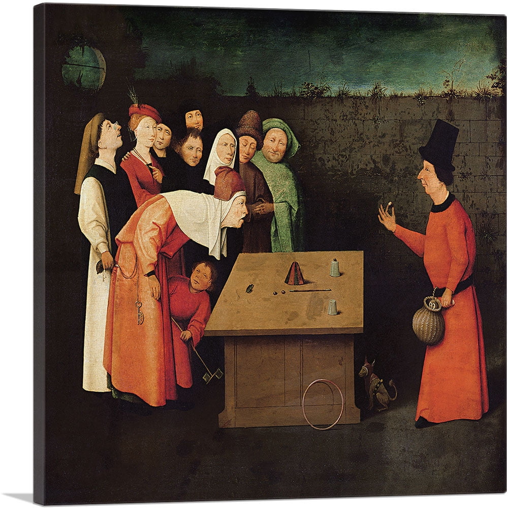 ARTCANVAS The Conjurer 1502 Canvas Art Print by Hieronymus Bosch - Size ...