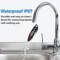 2 Pack Waterproof IPX7 Meat Thermometer Instant Read Food Thermometer ...