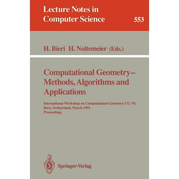 Computational Geometry Algorithms Applications Computational Geometry Algorithms Applications