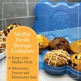 Muffin Fresh Muffin and Cupcake Storage Container with Lid, Airtight ...