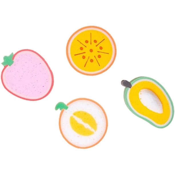 KAIYANG 4 piezas de esponja para placa antirrayas, para fregar con fuerza, con bonitos dibujos ...