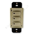 Hubbell RCS3I Ivory LoadLogic Smart Switch for Controller 3-Button w ...
