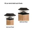 Mainstays 5 Lumen Solar Powered Outdoor Integrated LED Landscape Post ...