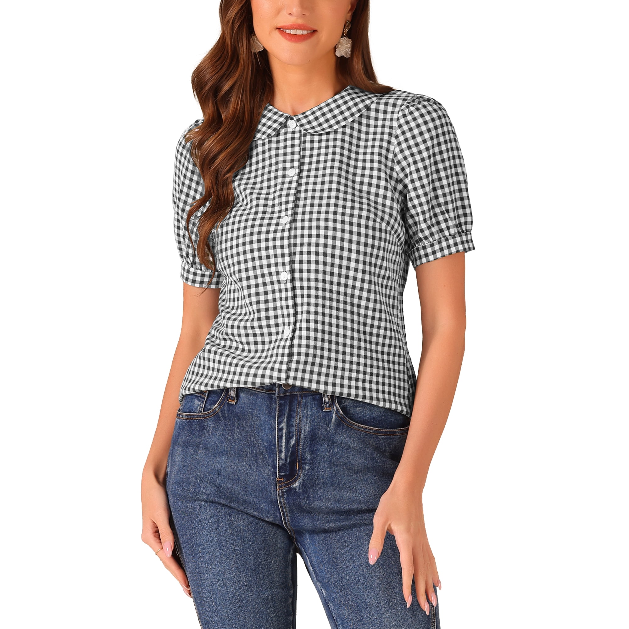 Click here for Inspire Chic Womens Halloween Costumes Plaid Blous... prices