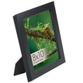 8x10 Black Picture Frame for Tabletop Display with Clear Glass, Easel ...