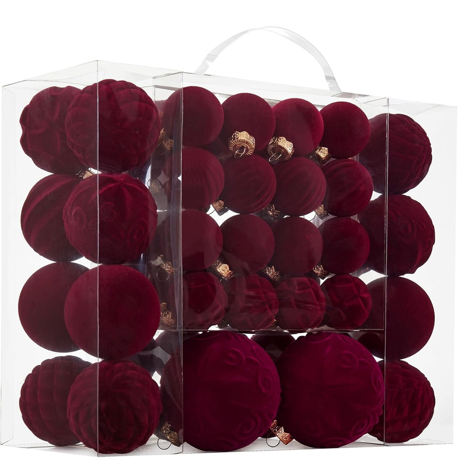 Click here for North Folk Velvet Christmas Ornaments 46pcs Flocke... prices