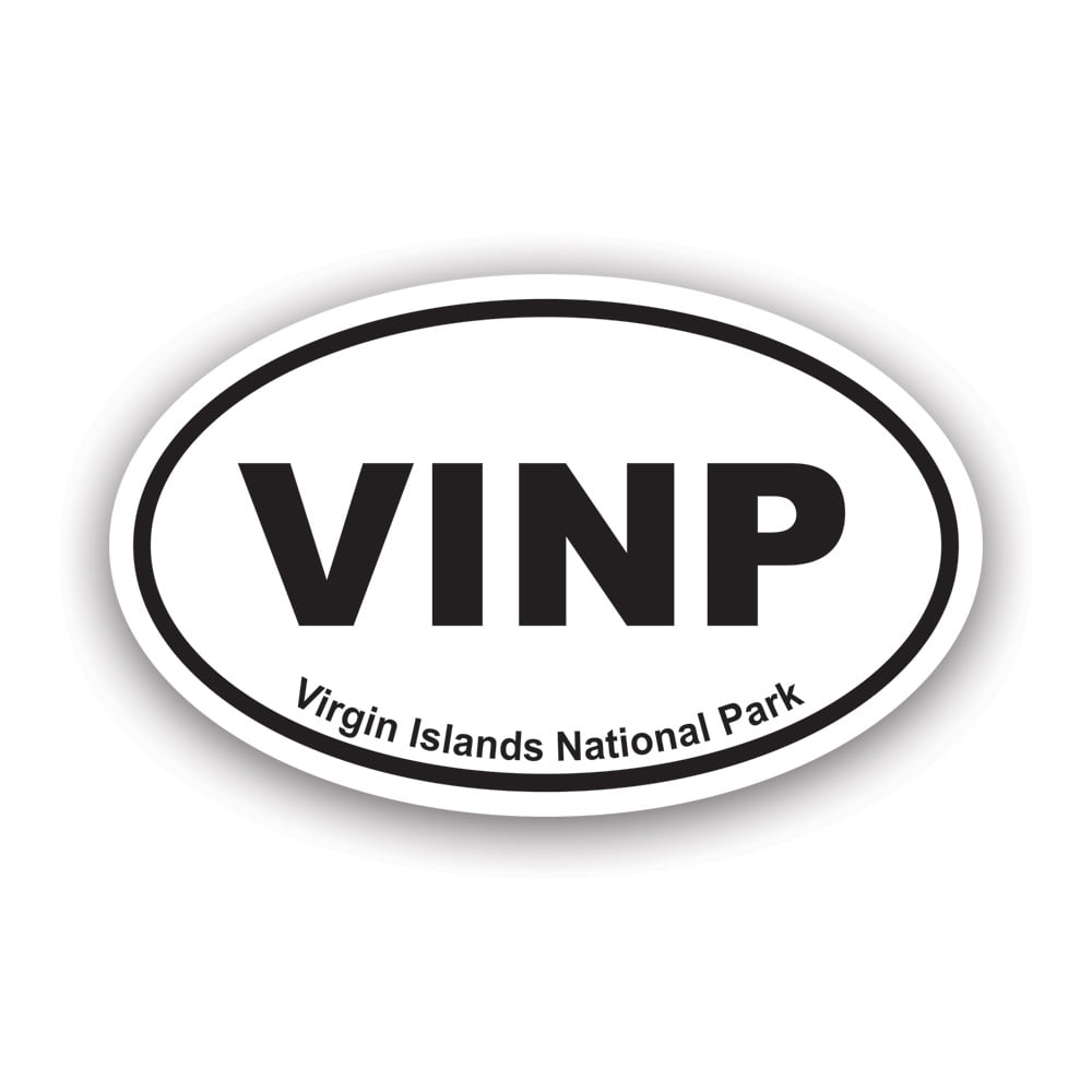 Virgin Islands National Park Oval Sticker Decal - Self Adhesive Vinyl ...