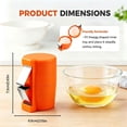 Linnome Handheld Egg Cracker Tool for Raw and Hard Boiled Eggs Egg ...