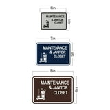 Signs ByLITA Classic Framed Maintenance & Janitor Closet Sign (Ivory ...