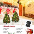 2 PCS 29" Outdoor Pathway Christmas Trees, Battery Operated Pre-Lit ...