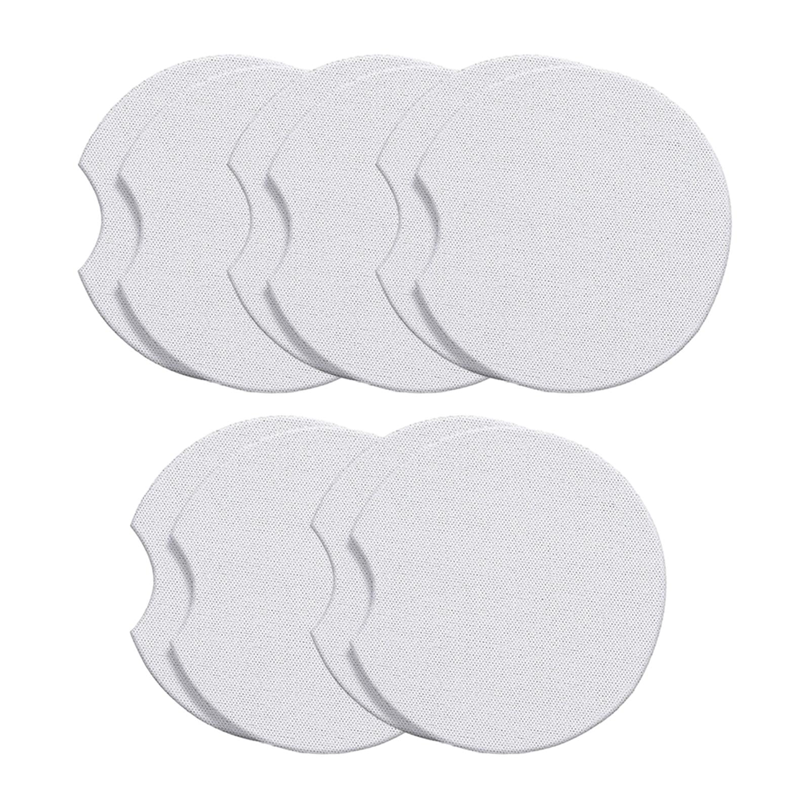 10x Round Sublimation Blank Coasters, Circle Sublimation Blank Cup Mat ...