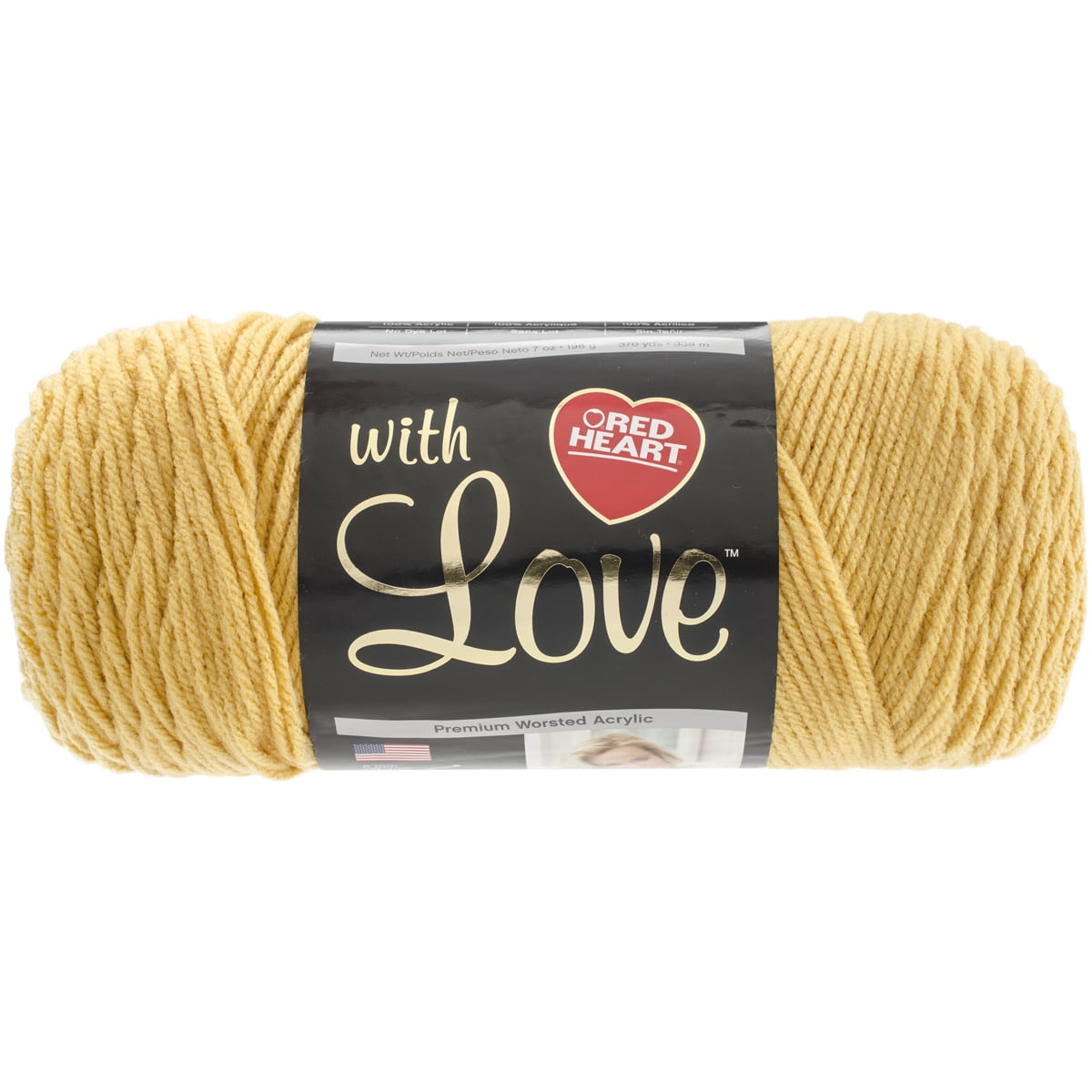Red Heart Medium Acrylic Yellow Yarn, 370 yd - Walmart.com