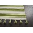 Nourison Solano Striped Ivory/Green 2'3" x 8' Area Rug, (2x8) - Walmart.com