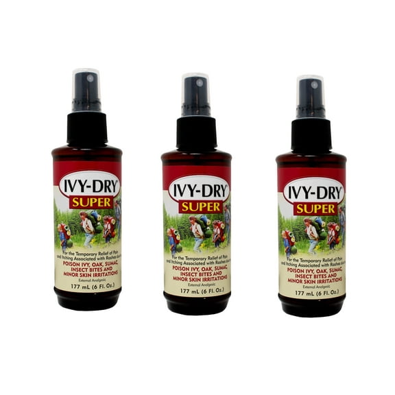 Ivy-Dry SUPER Temporary Relief of Pain and Itching, 6 Fl. Oz. HSA/FSA ...