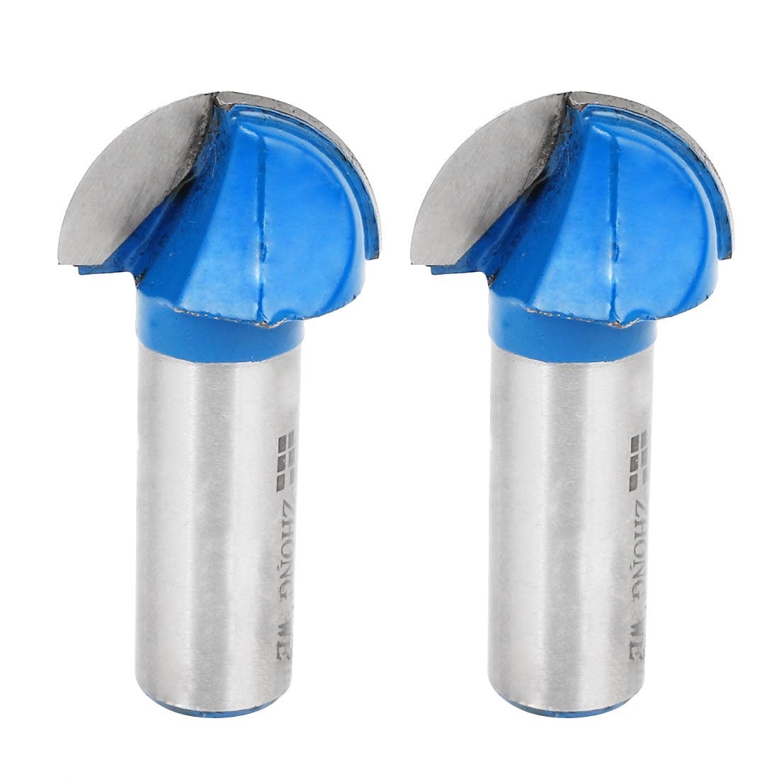 2 Pcs 50mm Length 1/2" Shank 1" Cutting Dia Dual Flutes Cove Box Router ...