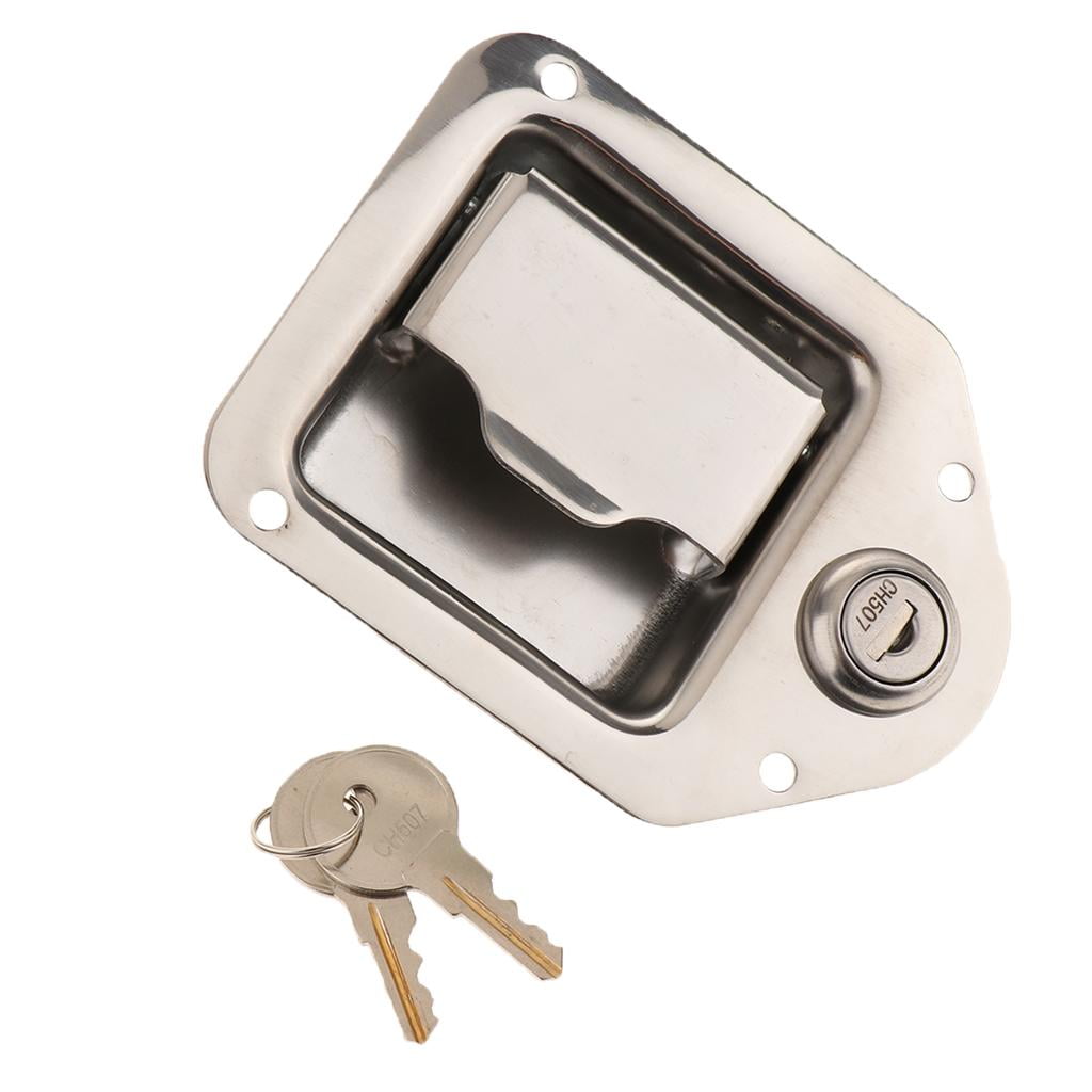 Trailer Paddle Entry Door Lock Latch Handle Knob Dead with 2 Keys ...