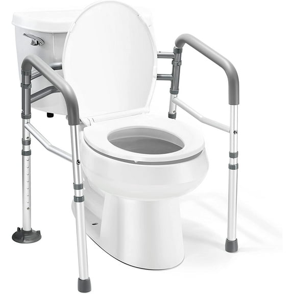 Equate Steel Foldable 3-in-1 Bedside Toilet Commode, 400 lb Weight ...