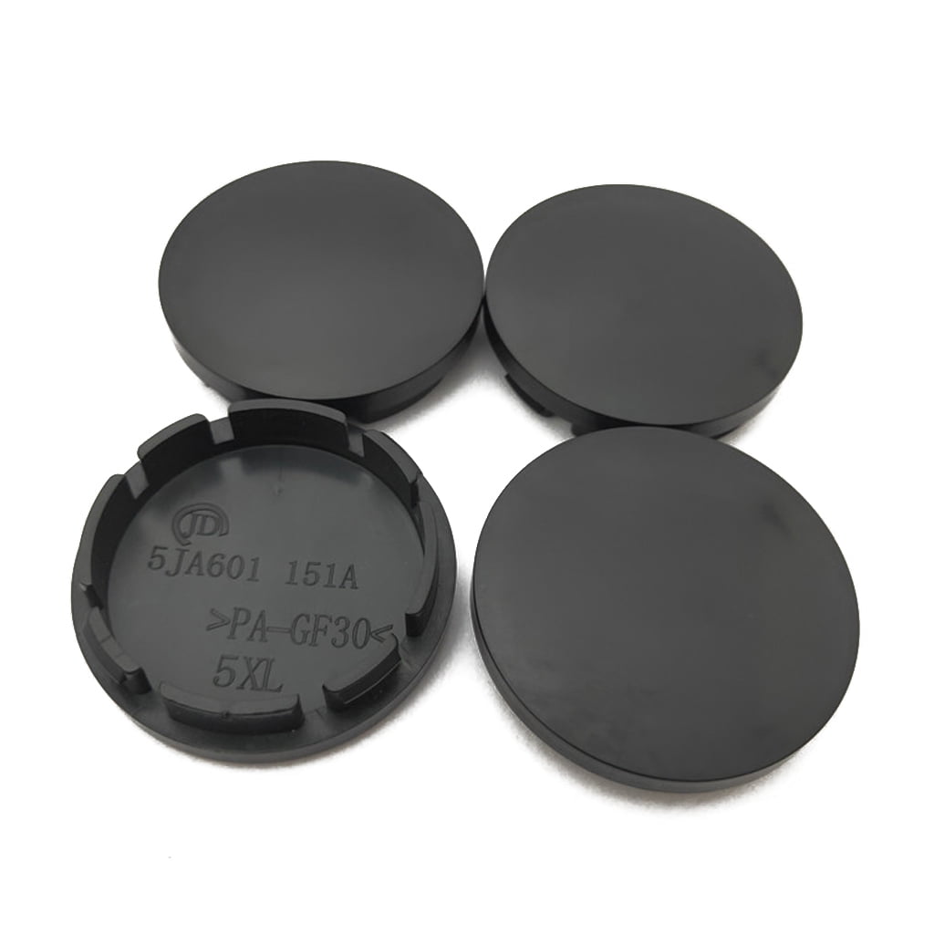 4 Pcs/Set Black/Silver 56mm Car Wheel Center Cap Rim Hub ABS Caps ...