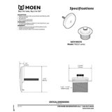 Moen T90331BN 1-1/2 in. Metal Push-Pull Drain in Brushed Nickel ...