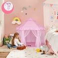 SHANNA Princess Castle Play Tent for Little Girls with LED Star Lights ...