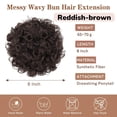 SUCS Hair Extensions Messy Bun Drawstring Ponytail 9.84", Dark Brown ...