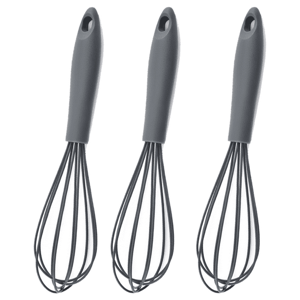 Silicone Whisk -Heat Resistant Kitchen Whisks for Non-stick Cookware ...