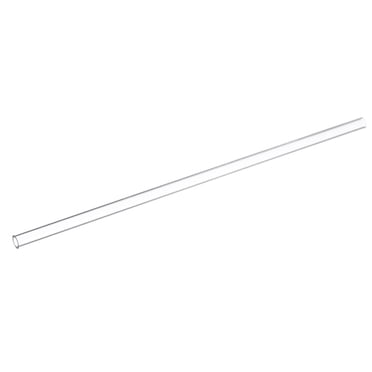 Clear Rigid Tube Round Plastic Tubing with Red Rubber Cap, 305mm/ 12 ...