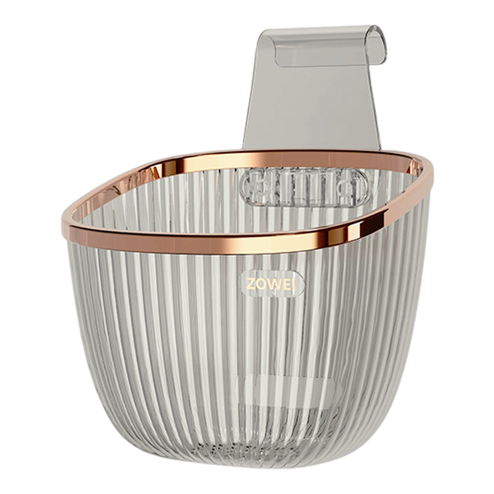 Transparent Bathroom Storage Rack - Large Capacity, Electroplated ...