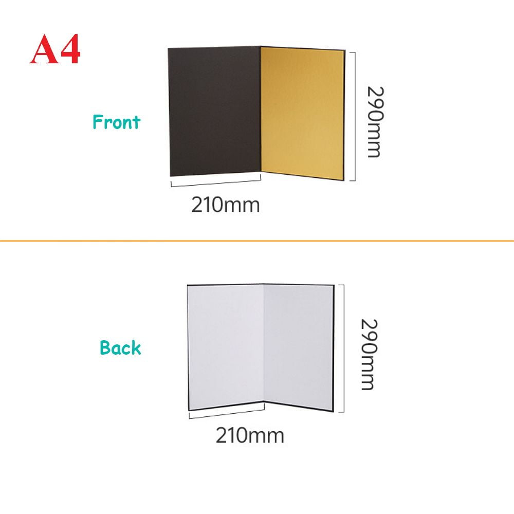 3 in 1 Photography Foldable A3 / A4 Cardboard Reflective Board Light ...