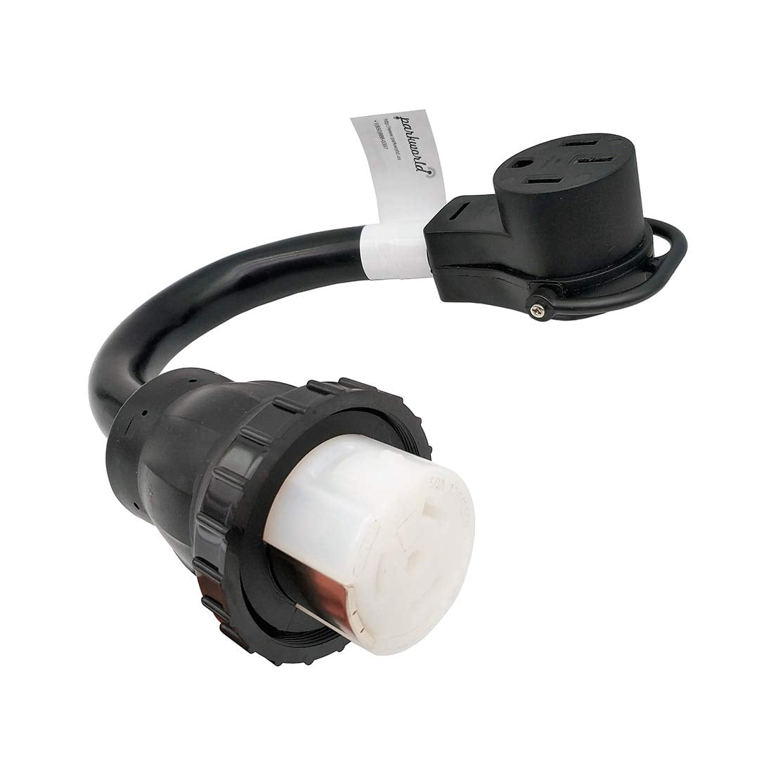 Parkworld 68741 Generator 50A Adapter Cord SS2-50R to 14-50R for RV ...