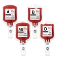 Acrylic Glitter Blood Type Bag Clip Crocodile Clip Doctor Nurse Work ...