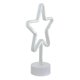 11.5" Battery Operated Neon Style LED White Star Table Light - Walmart.com