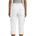 Cargo Capris for Women 2026 Summer Pull On High Waisted Button Loose ...