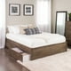 Prepac Select 4-Post Platform Bed with 4 Drawers, Queen, Drifted Gray ...