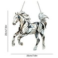 2D Acrylic Spring Horse Sun Catchers, Handmade Hanging Window Ornaments ...