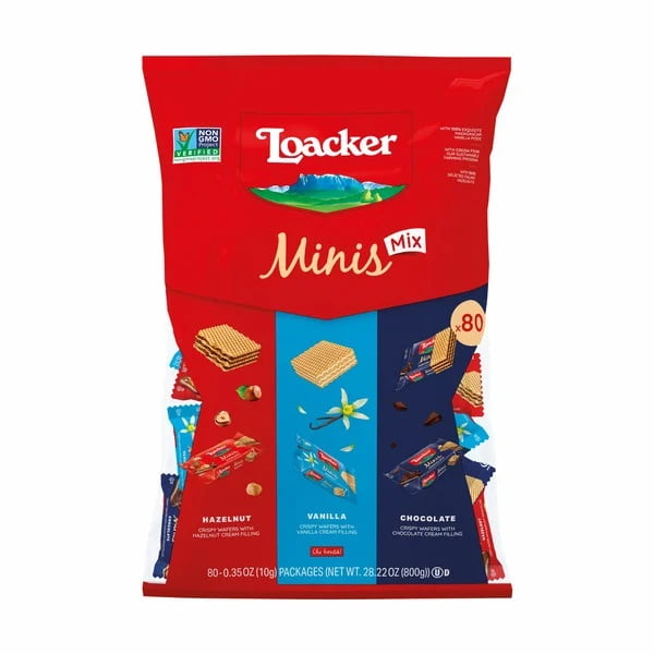 Loacker Minis Wafer Cookie Variety, 0.35 Ounce (Pack of 80) - Walmart.com