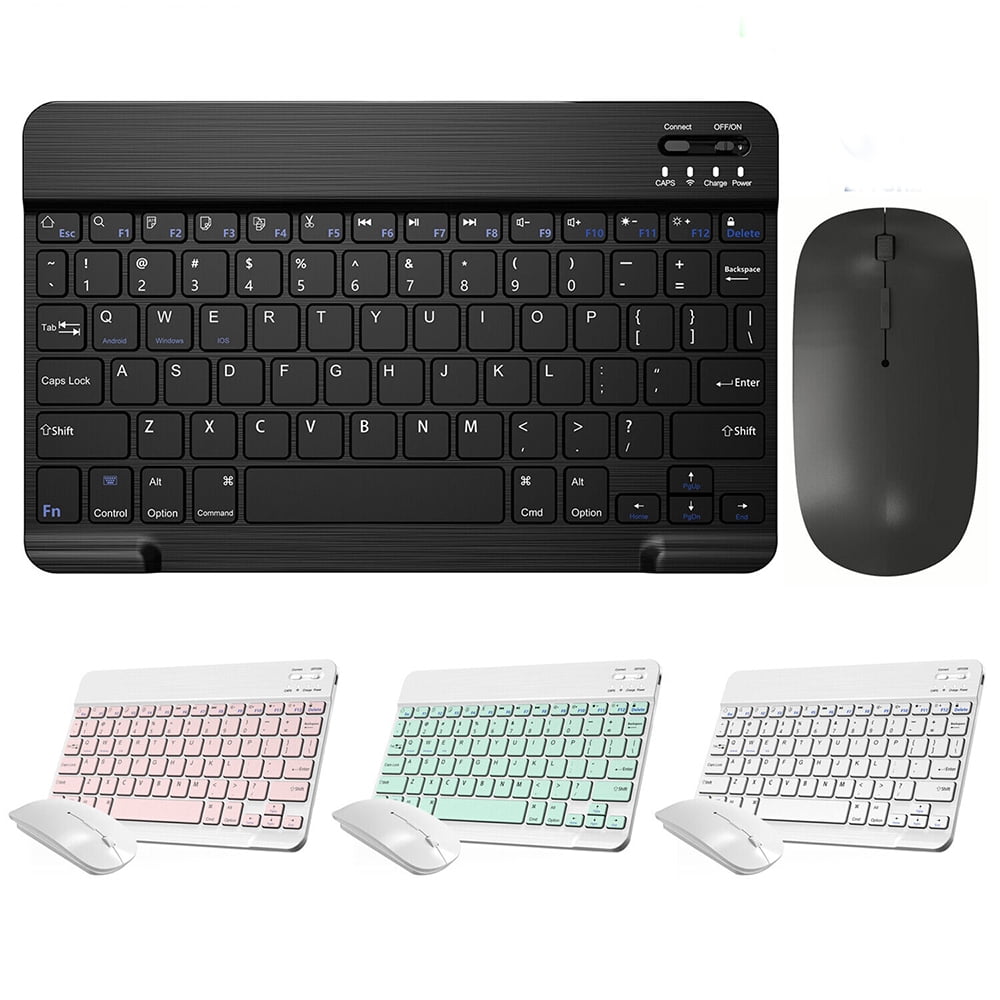 Universal Bluetooth Keyboard and Dual Mode Silent Mouse(BT 5.0 + 2.4GHz ...