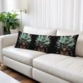 African American Throw Pillow Covers, Woman Portrait Butterfly Luxury ...