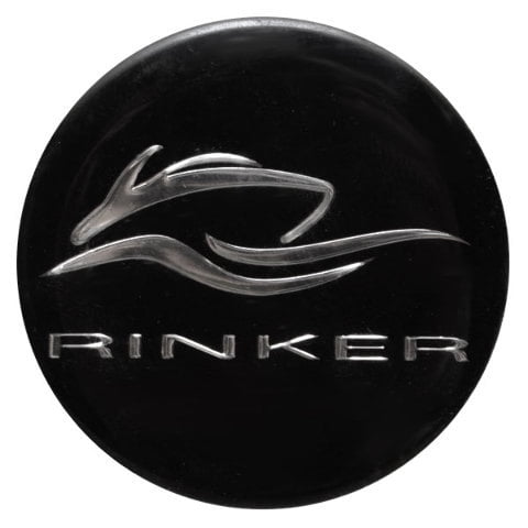 Rinker Boat Badge Decal | Logo Sticker Black 1 5/8 Inch - Walmart.com