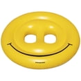 Swimline 72" Inflatable Smiley Face Island 2-Person Swimming Pool Raft ...