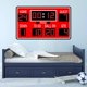 VWAQ Football Scoreboard Wall Sticker - Peel and Stick Sports Decor ...