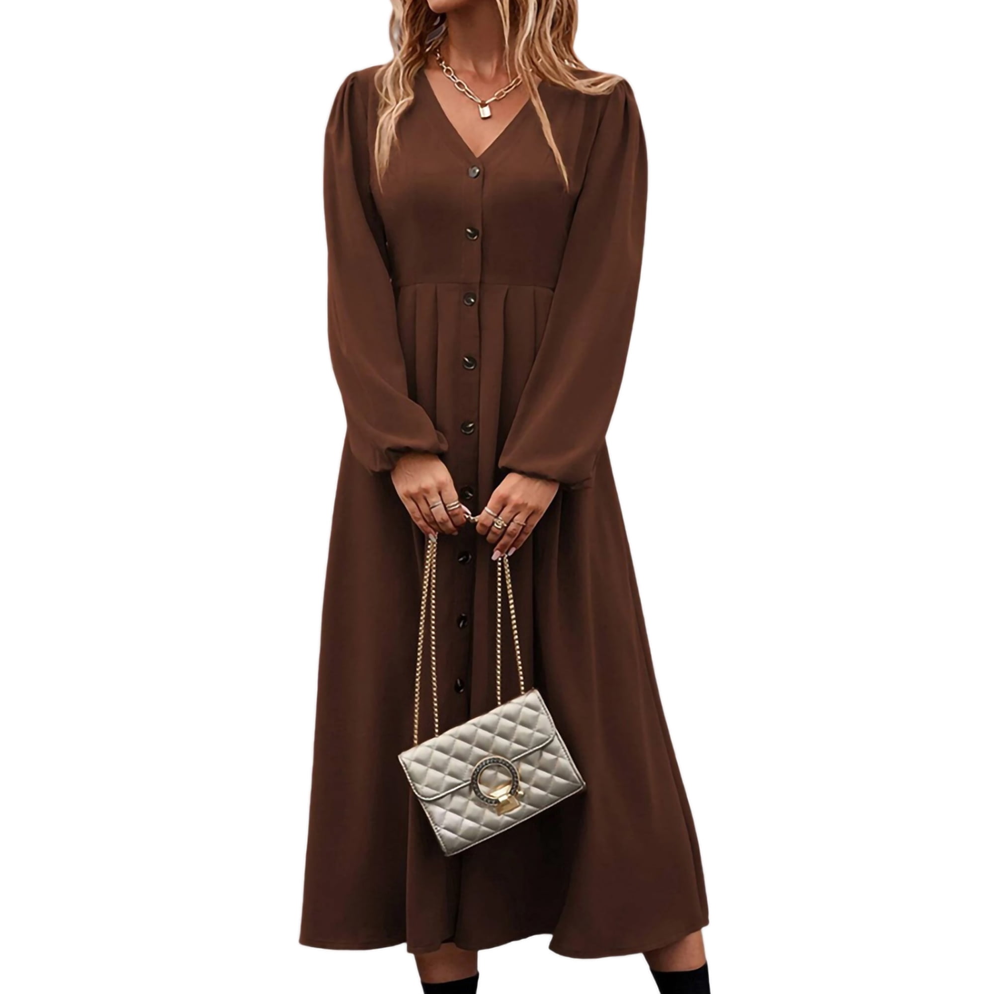 Click here for Sexy Dance Women Swing Dress Long Sleeve Midi Butt... prices