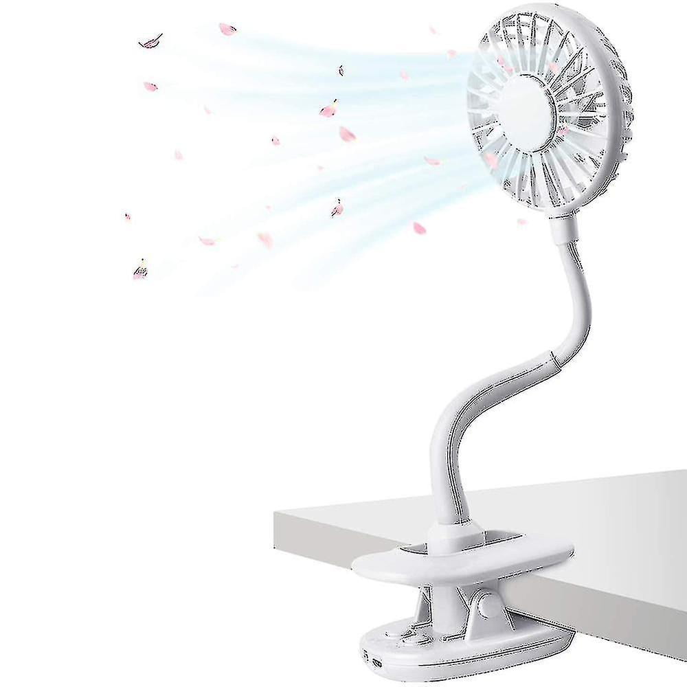 Clip On Fan Usb Fan, Flexible Mini Fan Personal Desk Electric Fans ...