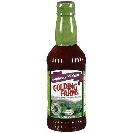 Golding Farms Raspberry Walnut Vinaigrette Dressing, 16 oz - Walmart.com